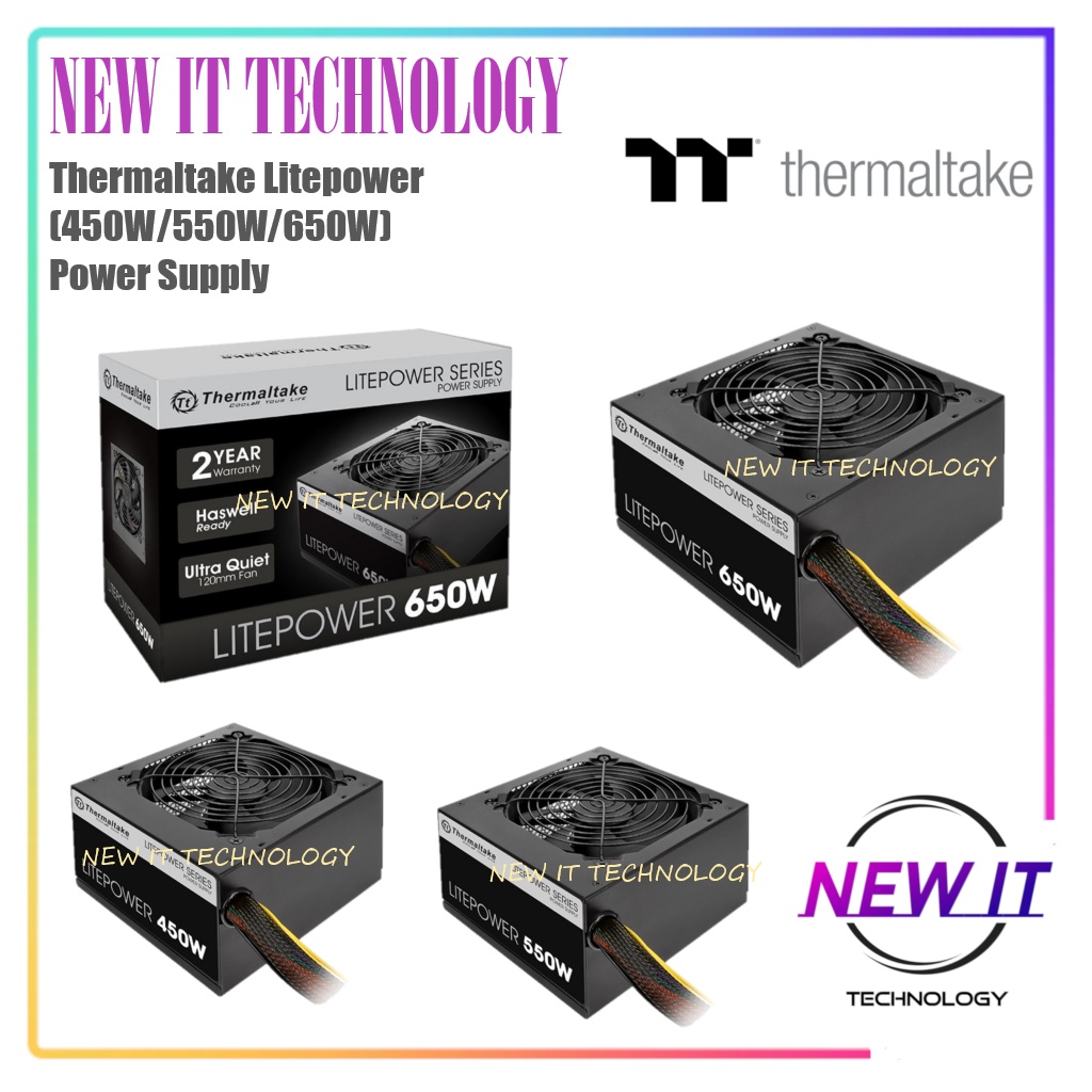 Thermaltake Litepower PC Desktop PSU Power Supply LTP-0450P-2 / LTP ...
