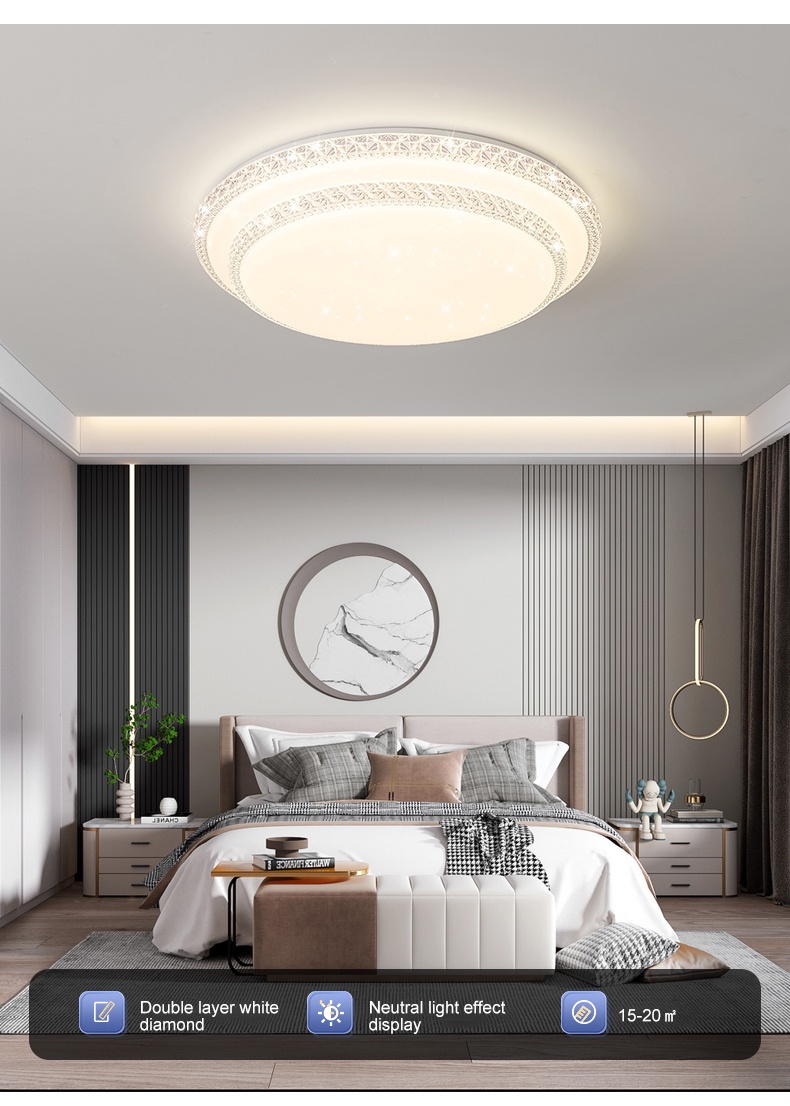 Ceiling light High-brightness LED living room ceiling light White light ...
