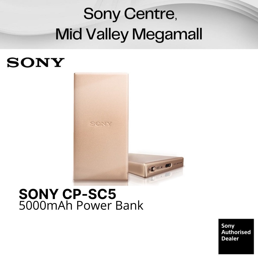 Sony CP-SC5 5000mAh super fast charge power bank | Shopee Malaysia