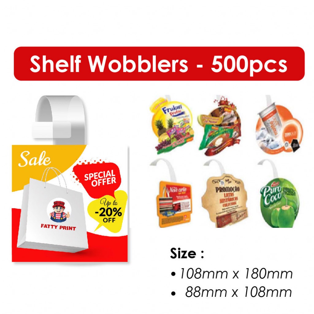 Shelf Wobblers / Wobbler Printing (Free Design) | Shopee Malaysia