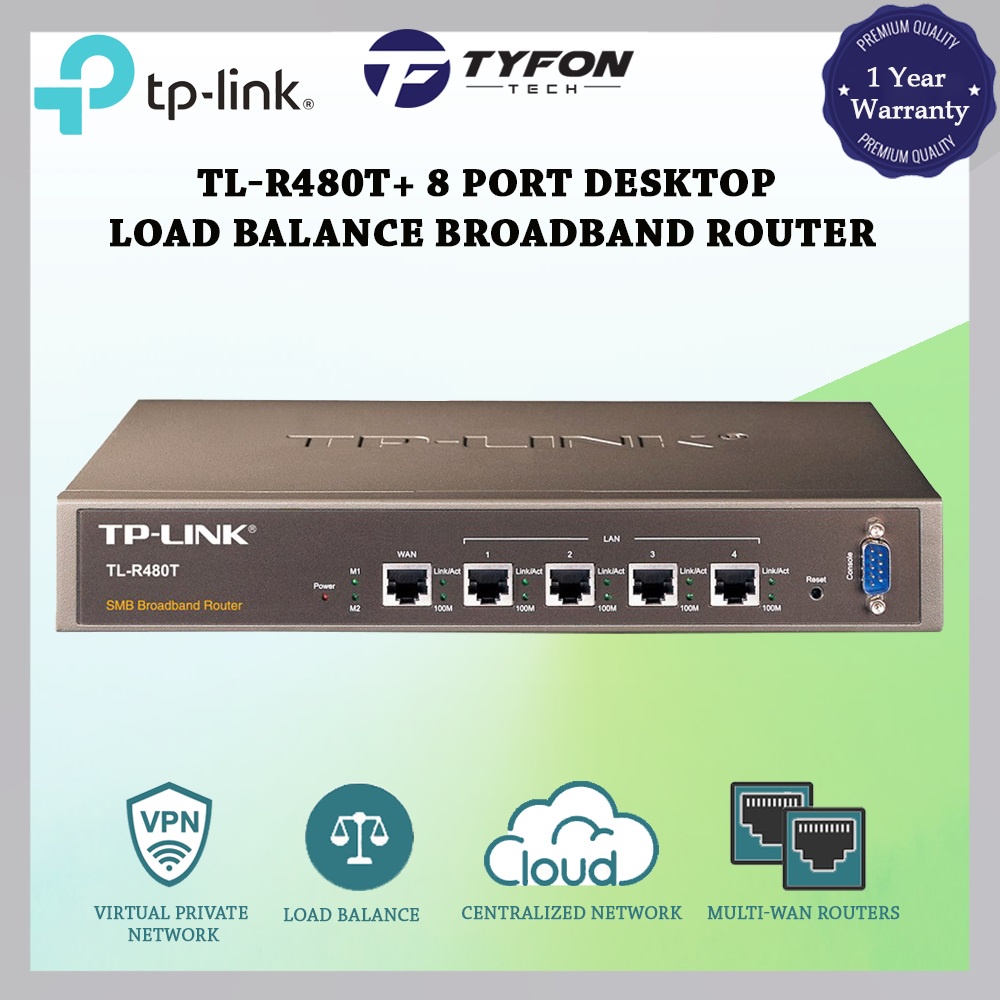 TP-LINK Load Balance Broadband Router Version 8 (TL-R480T+) | Shopee ...