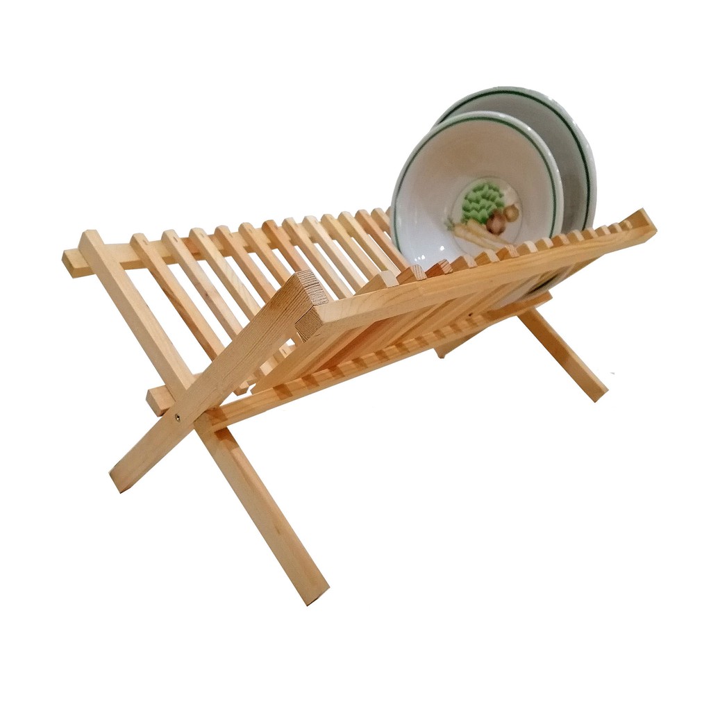 BEAU Wooden Dish Rack (One Layer) / Rak Pinggan Kayu (Satu Lapisan ...