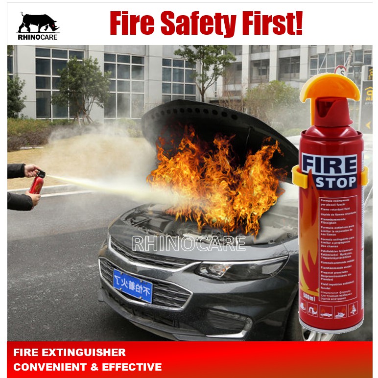 Home & Car Fire Extinguisher/ Portable Pemadam Api Kereta (500ml ...