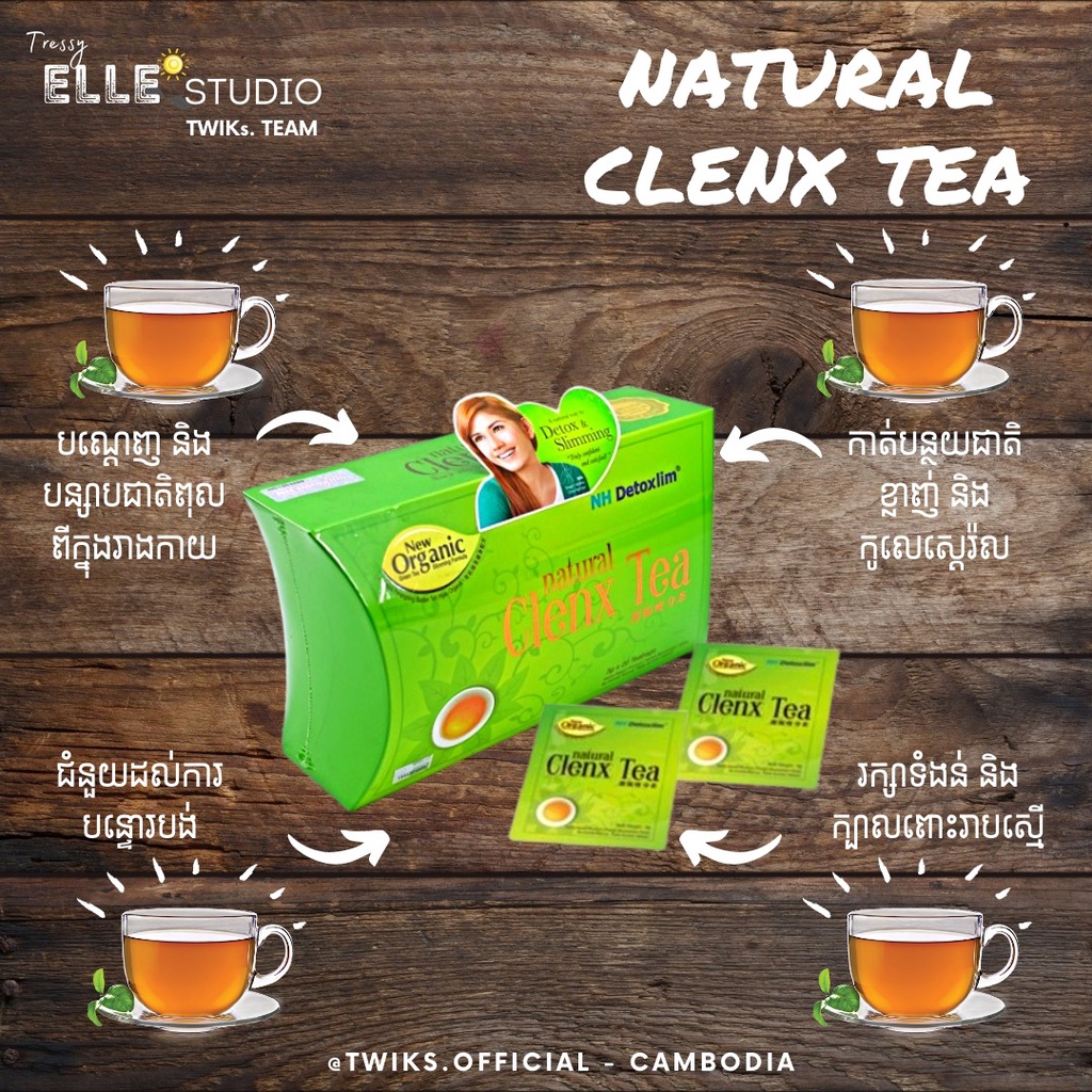 NH Detoxlim natural clenx tea organik tea (Buang Lemak Badan Detox) # ...