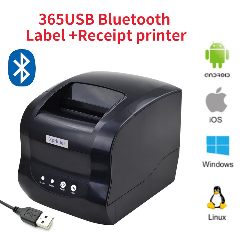USB port Barcode Label Printer sticker printer Thermal barcode printer ...