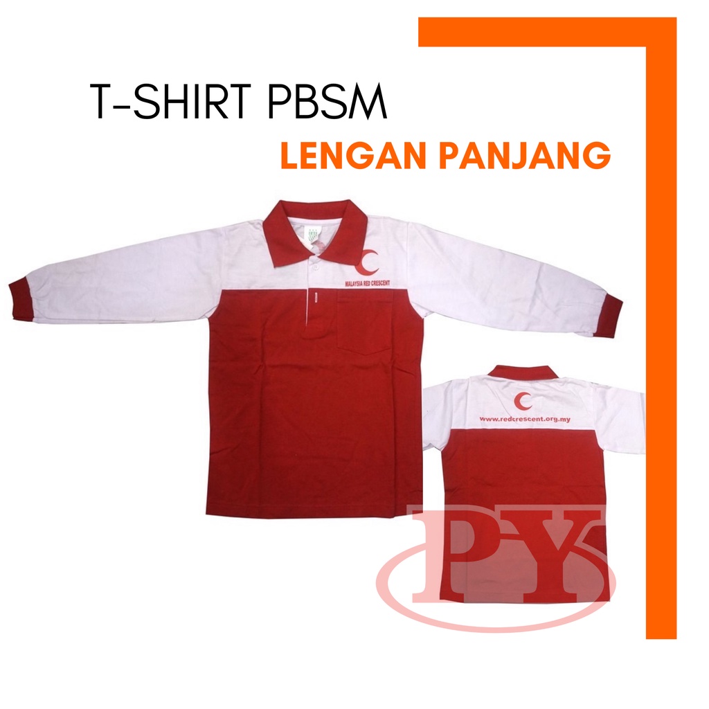 001LS - T-SHIRT PBSM LENGAN PANJANG / TSHIRT KADET ( LONG SLEEVES CADET ...