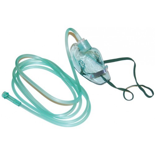 Oxygen Mask (PVC), Medical Grade Oxygen Mask, 2m Tube - 1pcs/pack ...