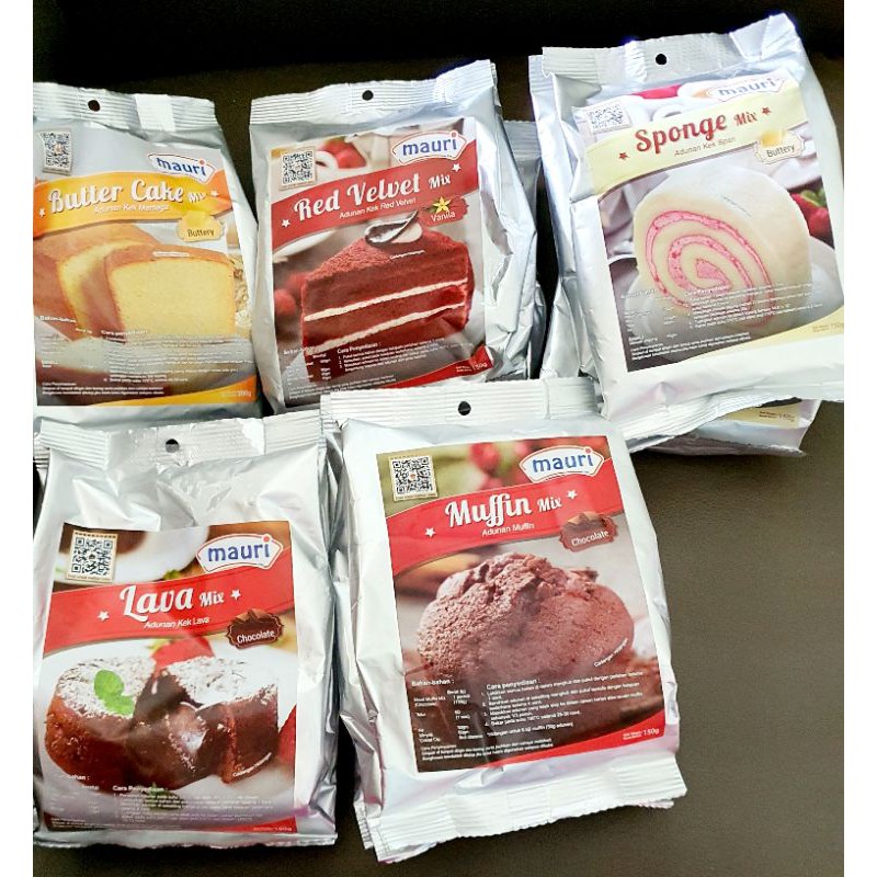 TEPUNG KEK MAURI - RED VELVET, BUTTER KEK, MUFFIN, LAVA MIX, SPONGE MIX ...