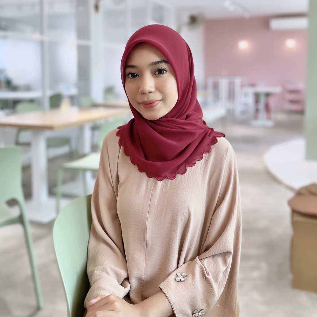 Tudung Bawal Cotton Sulam Bidang 45 by Rayrin Scarff | Shopee Malaysia