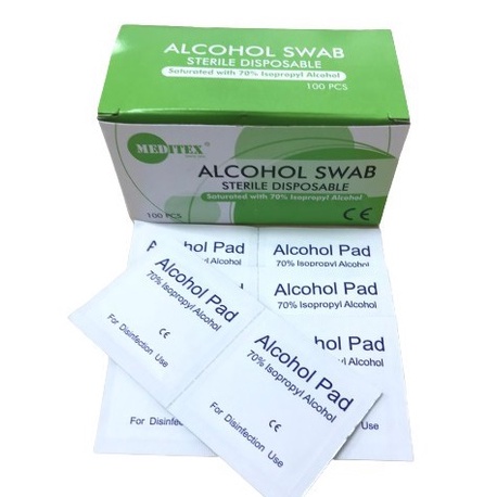 MKR 100pcs 70% Isopropyl Alcohol Swab / Alcohol Pad Qualified by KKM and MDA | Shopee Malaysia