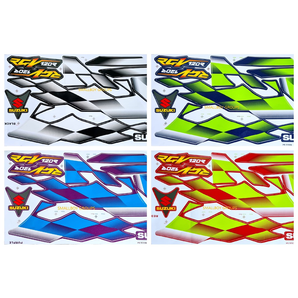 SUZUKI RGV RGV120 RGV 120 STICKER SET | Shopee Malaysia