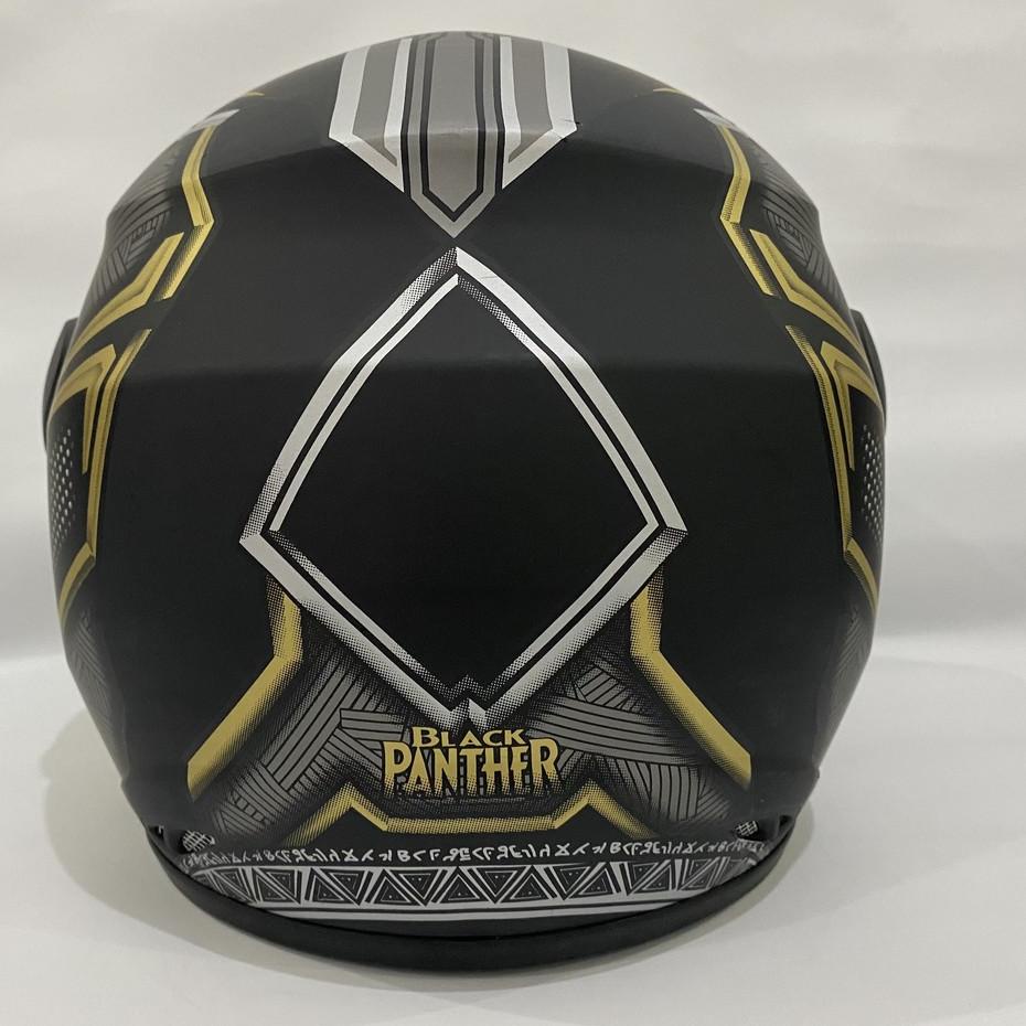 Evo Black Gold Doff Helmet Helem Nuvo Helmet - SNI Helmet - Adult ...