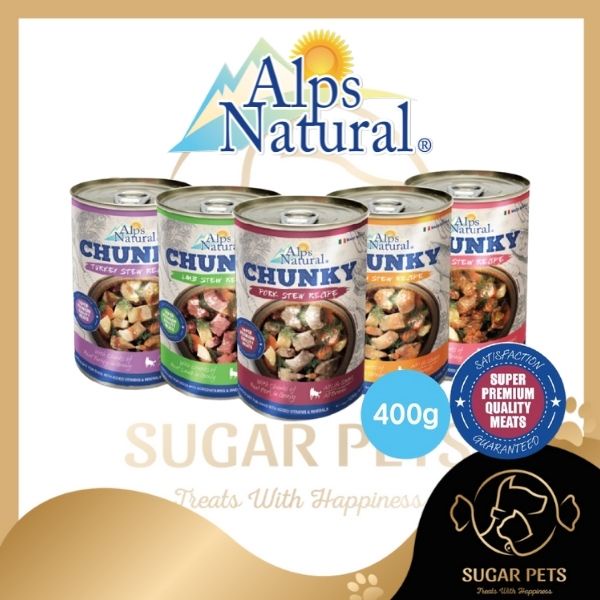 Alps Natural Chunky Dog Canned Wet Food 400g | Shopee Malaysia