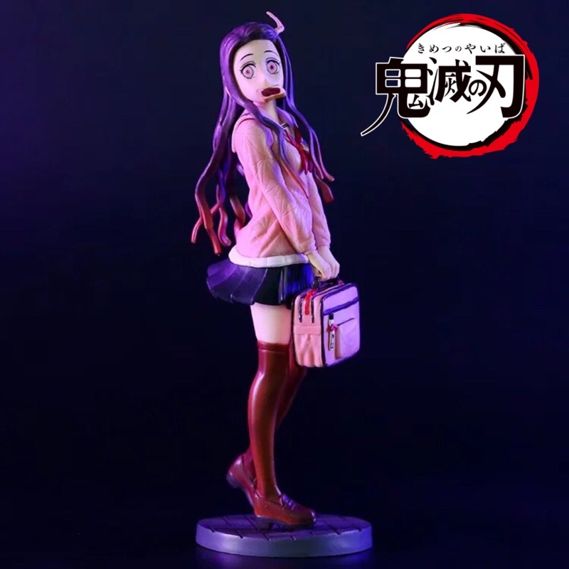 Demon Slayer: Kimetsu no Yaiba Kamado Nezuko Eat Bread School Uniform ...