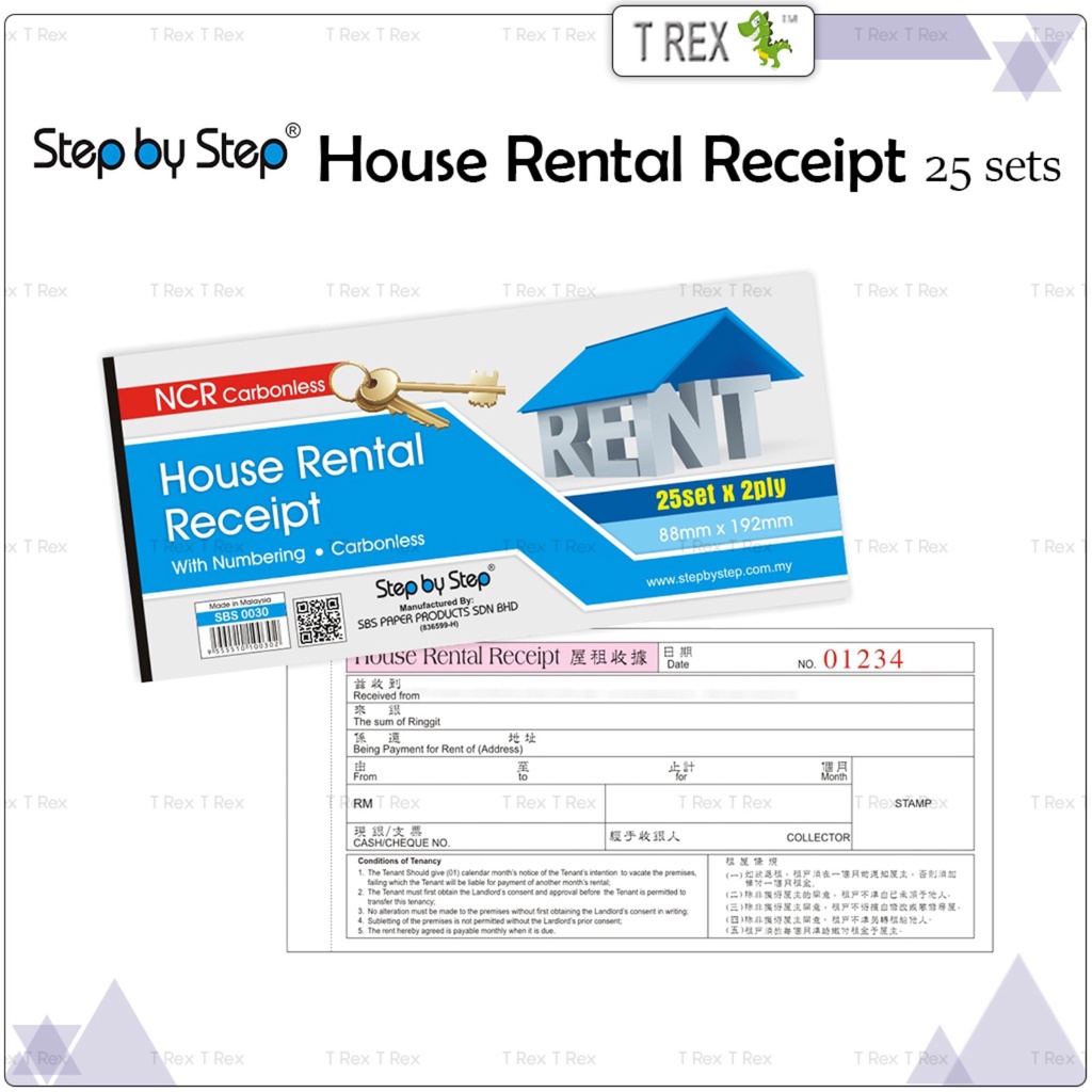 Template Resit Sewa Rumah Printable Rent Receipt Temp - vrogue.co