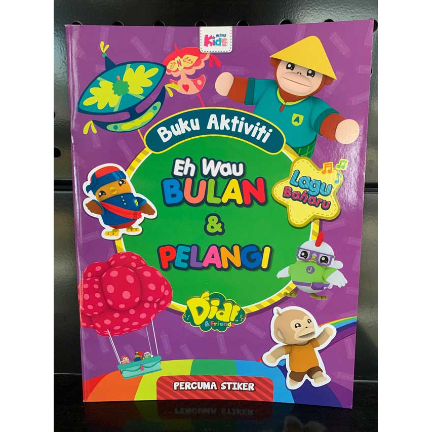 Buku Aktiviti Didi & Friends: Eh Wau Bulan & Pelangi (Sticker) | Shopee ...