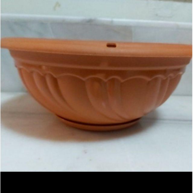 DIAMETER 30.5 CM BABA BI-206 SHALLOW PLASTIC POT HOME GARDEN PLANTS ...