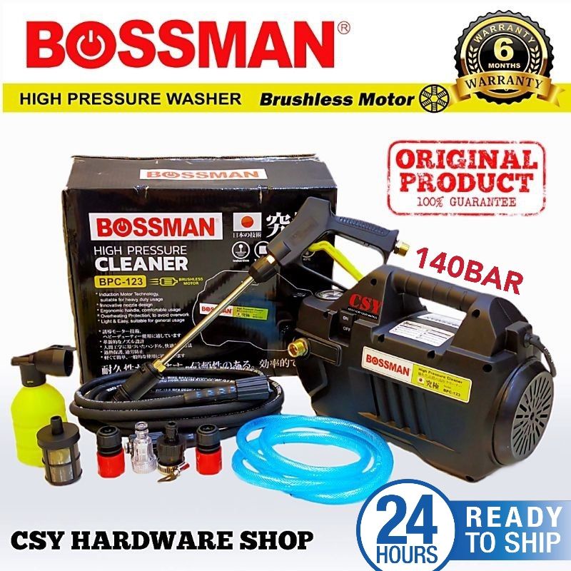 BOSSMAN BPC-123 140 Bar High Pressure Waterjet Sprayer 2200W | Shopee ...
