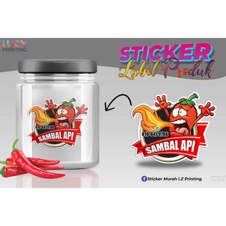 Sticker Label Produk | Sticker Produk Sambal | Sticker Cookies, Kek ...