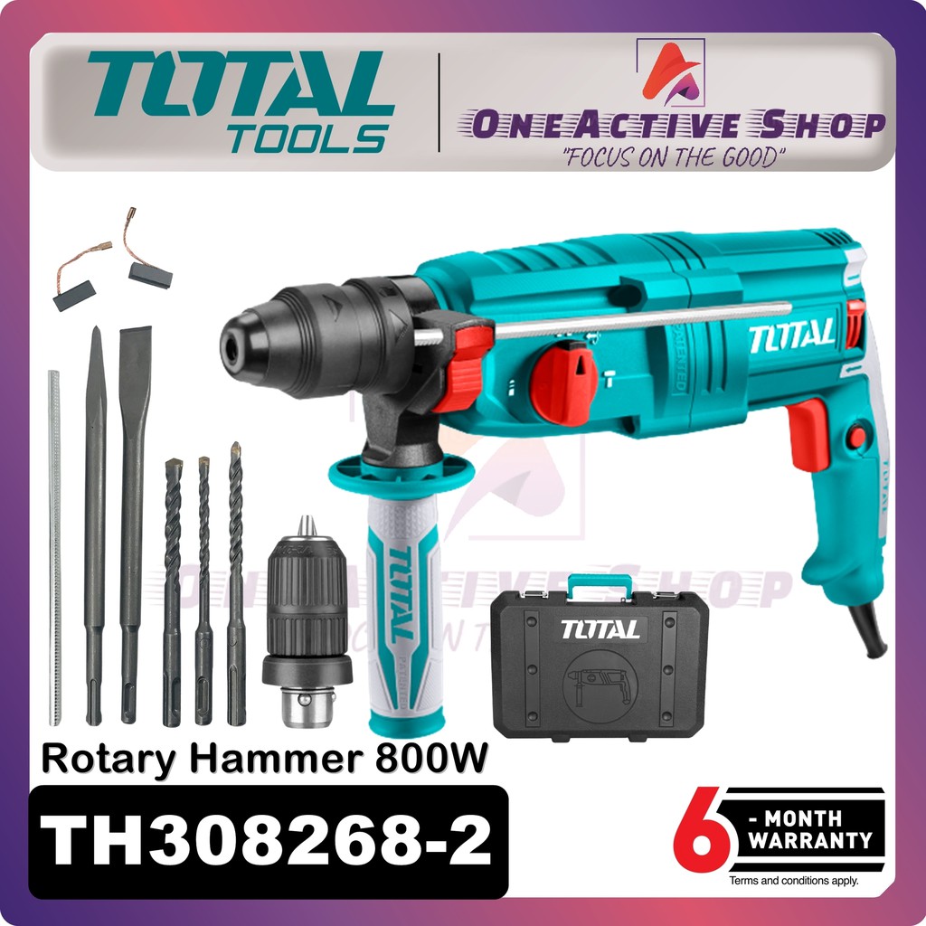 TOTAL Rotary Hammer 800W TH308268-2 - 6 Month Warranty (TH308268) | Shopee Malaysia