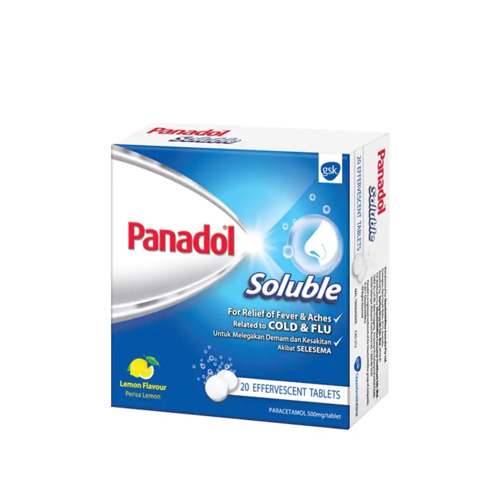 Panadol Soluble Paracetamol 4pcs Tablet / Pack | Shopee Malaysia