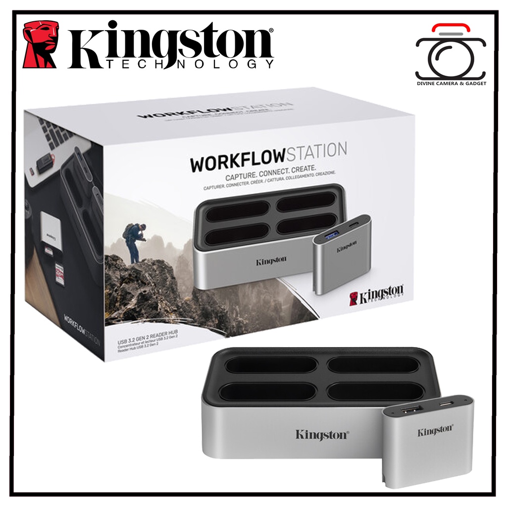 Kingston Workflow Station USB 3.2 Gen 2 Dock with USB Mini Hub | Shopee ...