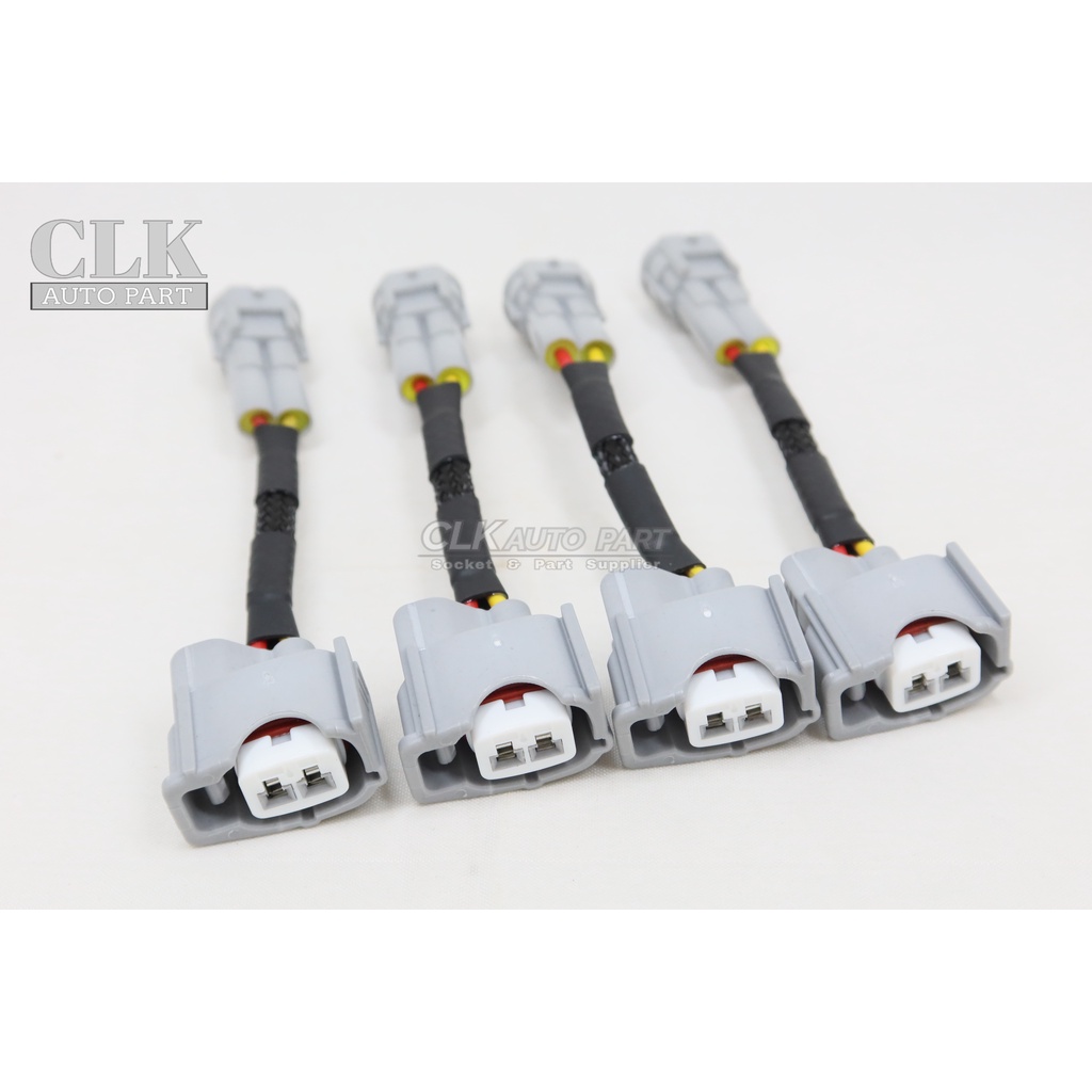 Set of 4pcs Denso Male HI Ohm Injector Socket Convert To Myvi Vios Alza ...