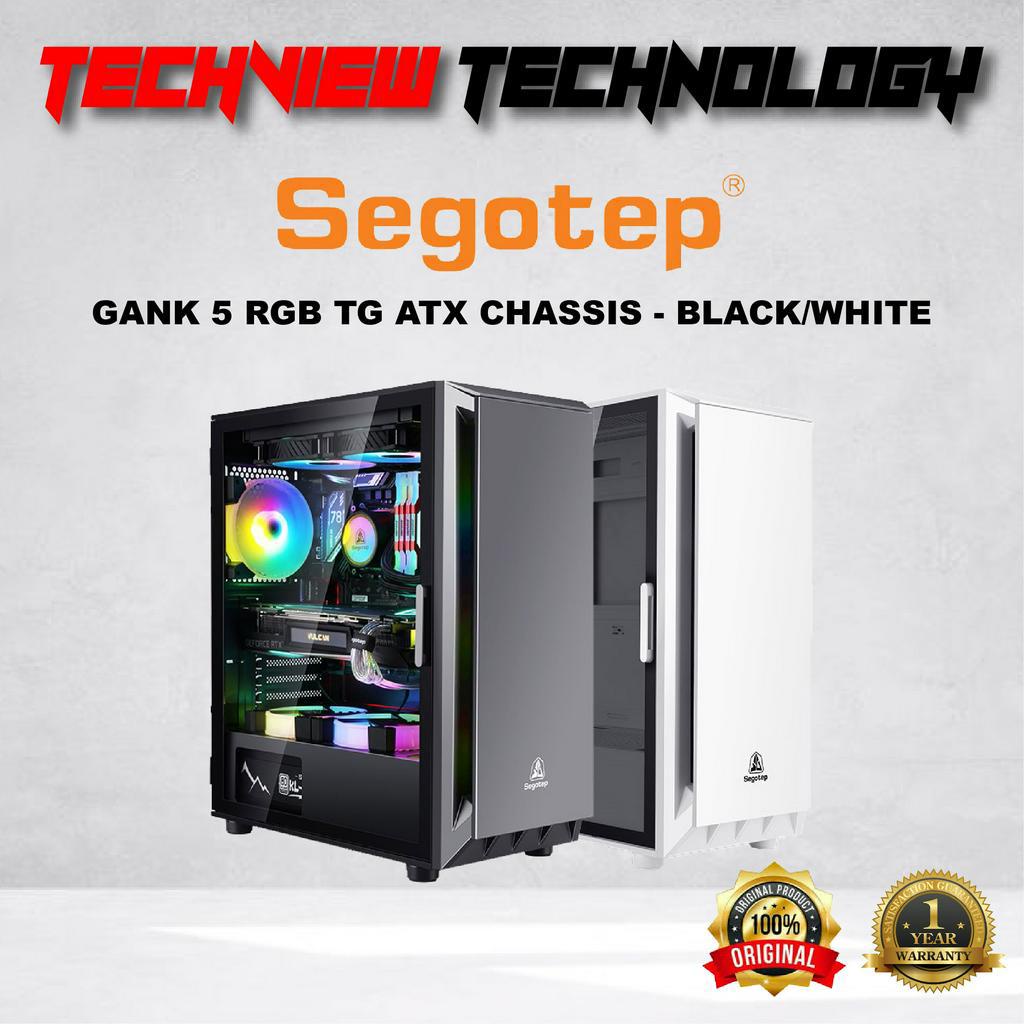 SEGOTEP GANK 5 RGB TG ATX CHASSIS - BLACK/WHITE | Shopee Malaysia