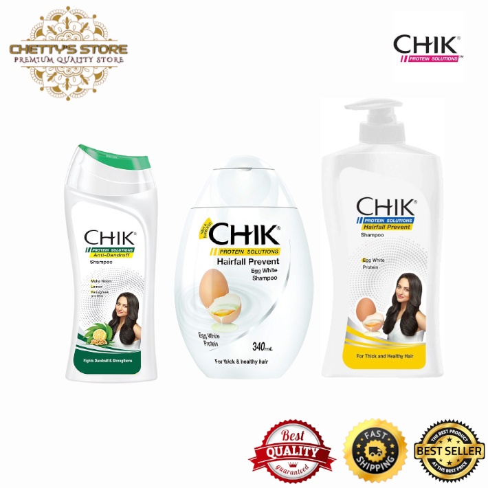 CHIK Egg White Shampoo 80ml/175ml/340ml - Hairfall Prevent | Shopee ...