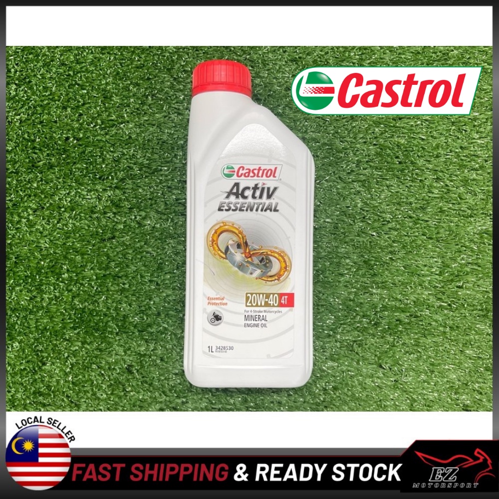 4T Castrol GO Activ Essential 20W-40 SG 100% Original Castrol Engine ...