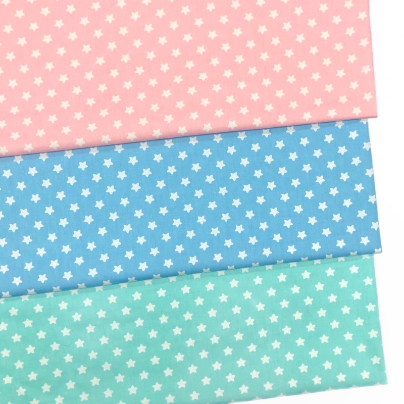 Kain Comb Cotton Corak Bintang 1cm (Bidang 60”) / Star Pattern Combed ...
