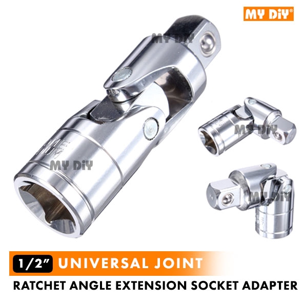 MYDIYSDNBHD - Universal Joint 1/2 Ratchet Angle Extension Bar Socket ...