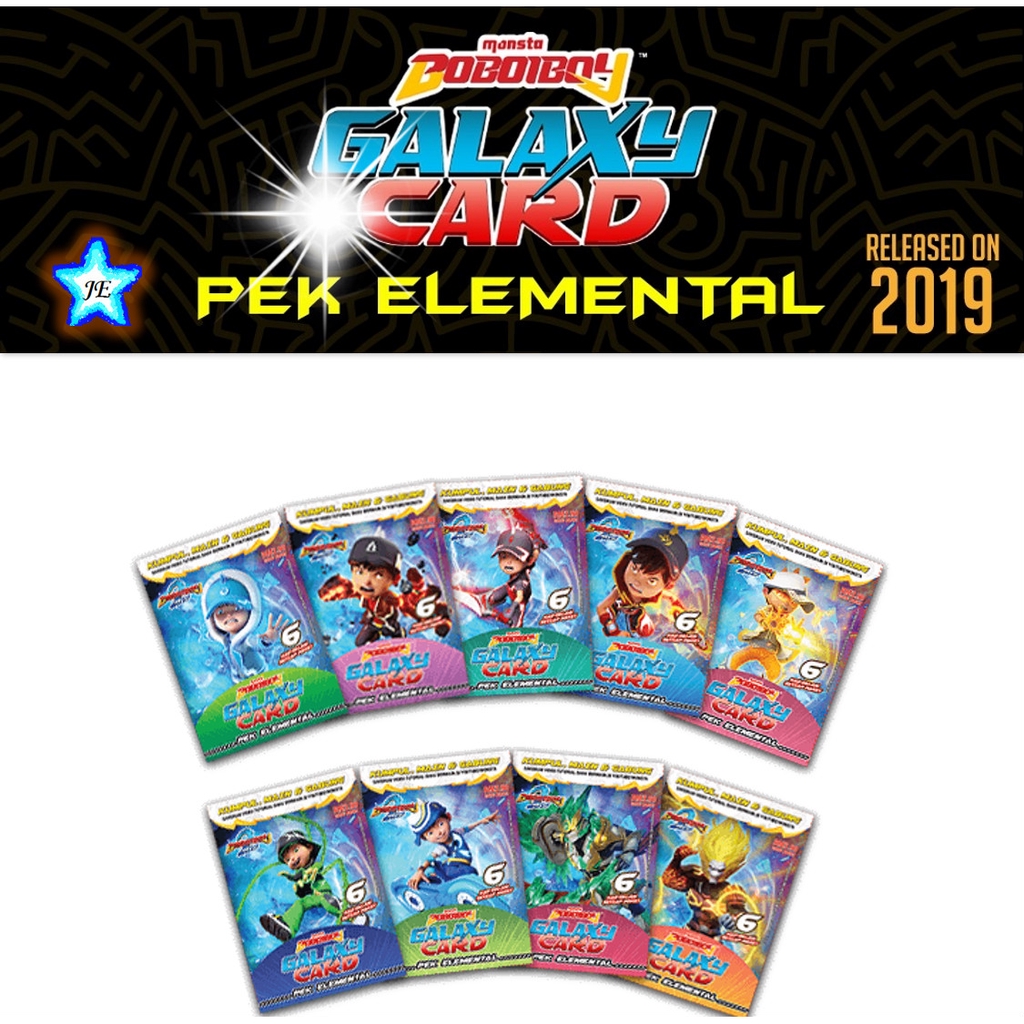BoBoiBoy Galaxy Card Kad Pek Elemental (Single Pack) | Shopee Malaysia