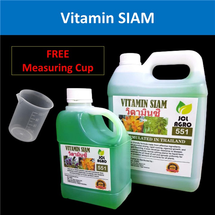 [1L/4L] Vitamin Siam / Baja Semburan / Plant Fertilizer / Thailand Fertilizer / Concentrated ...