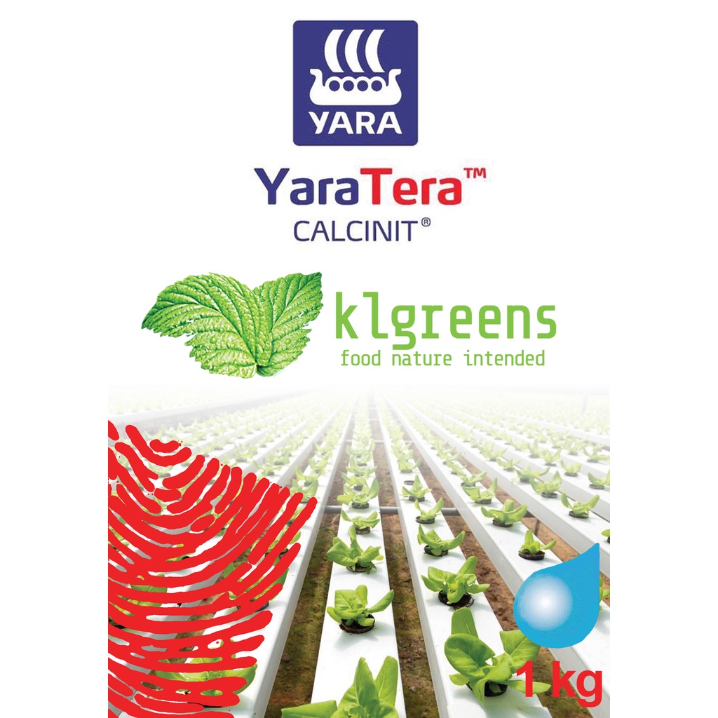250g,500g,1kg, 1.5,2,3kg REPACK Yara Tera CALCINIT Yara Kalsium Larut ...