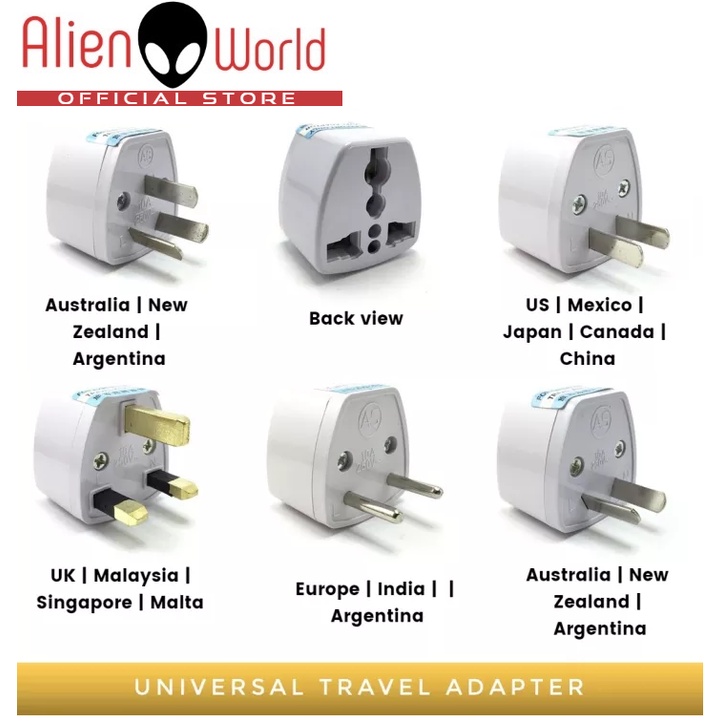 Travel Adapter Converter US UK India Australia Indonesia and more ...