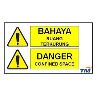 SAFETY SIGNAGE RUANG TERKURUNG SIGNBOARD | Shopee Malaysia