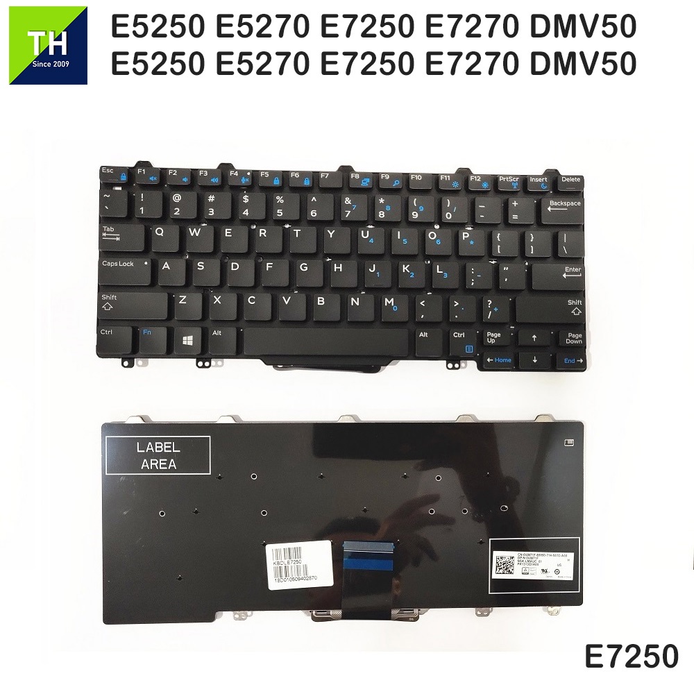 Dell Latitude E5250 E5270 E7250 E7270 Laptop Replacement Keyboard ...