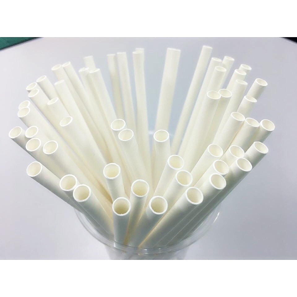 8mm White Paper Straw (300/500pcs) | Shopee Malaysia