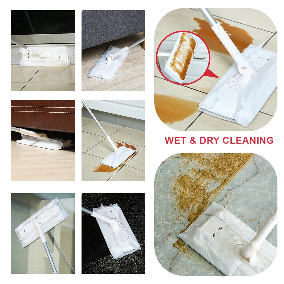 C&C Super Wet Mop Wiper Disposable Wet Tissue Antibacterial Wipes Super ...