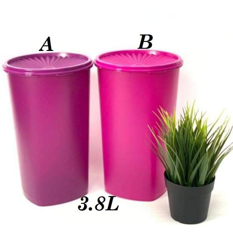 Tupperware Deco Canister 3.8L ( Tong Bekas Susu / Kerepek / Biskut ...