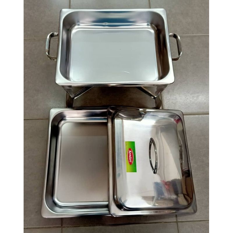 KENDURI BUFFET/ BUFFET TRAY STAINLESS STEEL WITH COVER | Shopee Malaysia