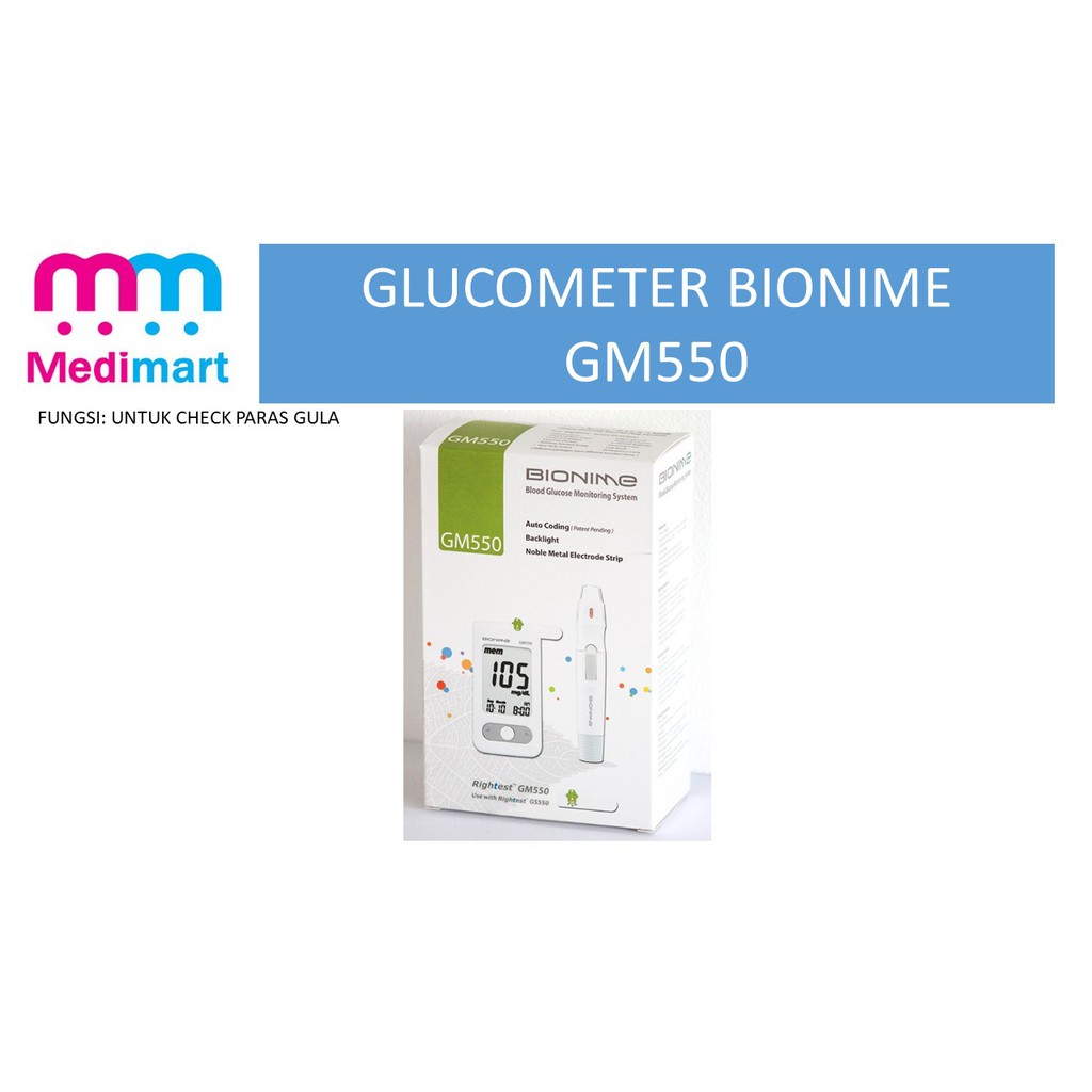 Glucometer GM550 ( battery included) | Shopee Malaysia