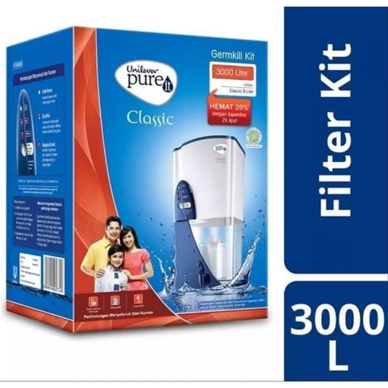 Unilever filter pure it pureit classic germ kill germkill kit 3000l ...