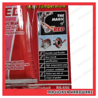 HARDEX 650ºF Red Gasket Maker Adhesive Silicone Rtv Hi-Temp RS-650 ( 85 ...