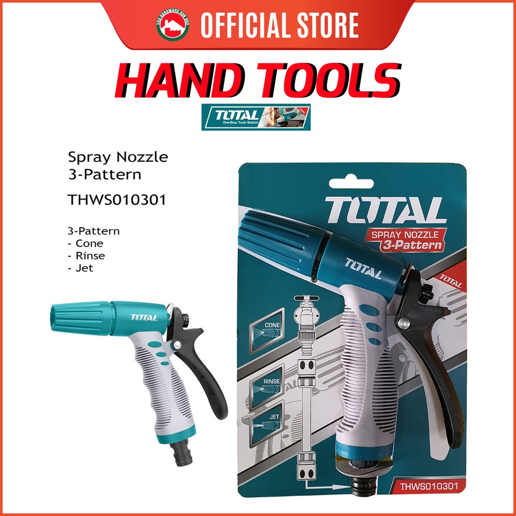 TOTAL Spray Nozzle 3-Pattern - THWS010301 | Shopee Malaysia