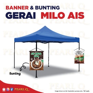 Bunting Gerai Air Milo Ais Kepal Milo Banner Peniaga Air Balang Alas ...