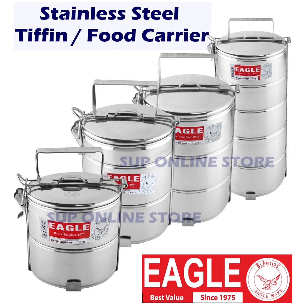 Eagle Stainless Steel Tiffin Carrier / Food Container / mangkok Tingkat ...