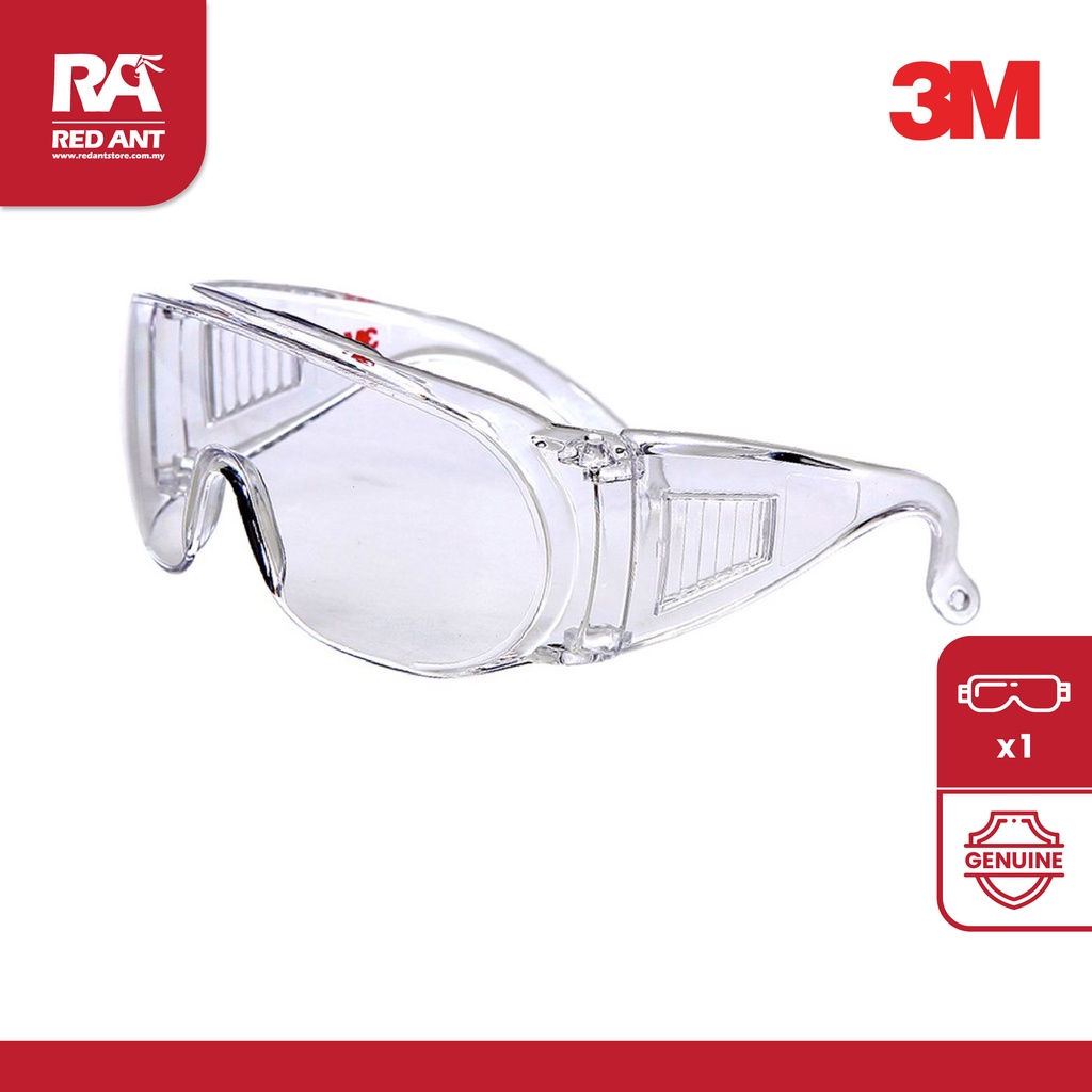 3M 1611 VISITOR / ULITITY SAFETY GLASSES CLEAR (1 PCS) | Shopee Malaysia