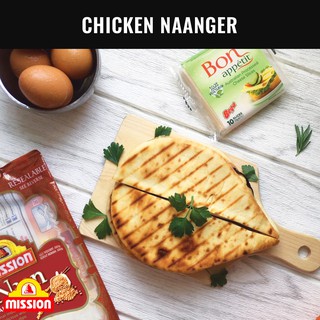 MISSION Naan Bread Plain Roti Naan Flatbread Capati Paratha Original ...